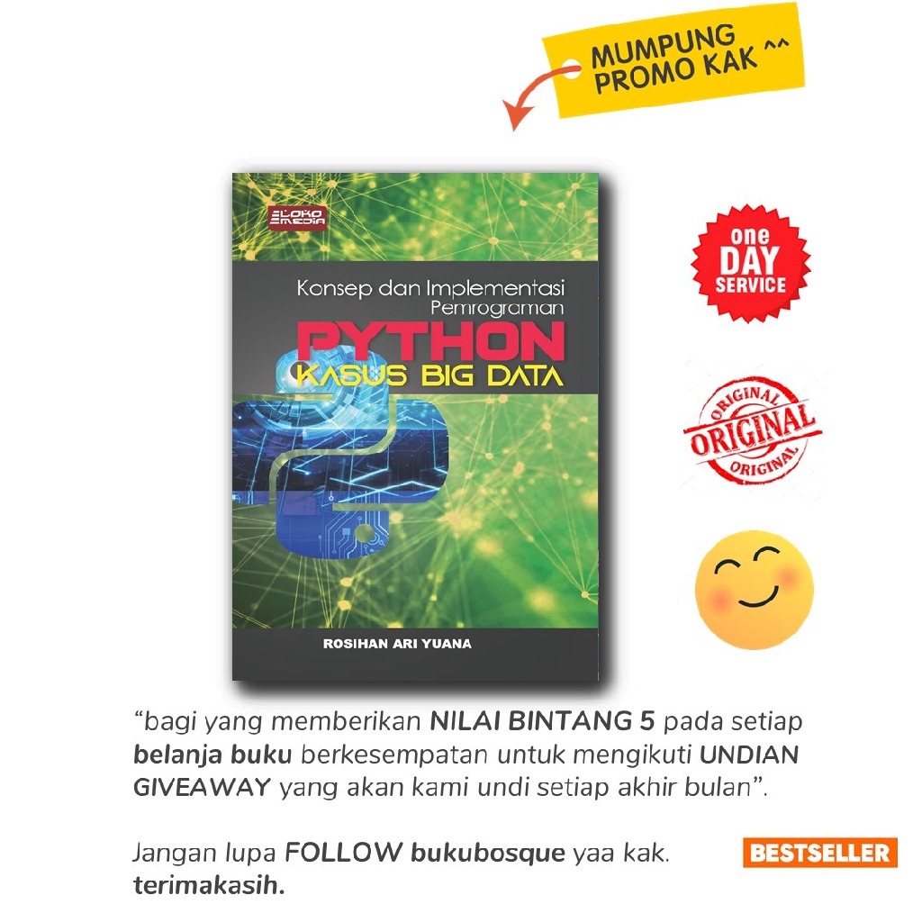 Jual BUKU KOMPUTER - PYTHON KASUS BIG DATA: KONSEP & IMPLEMENTASI ...
