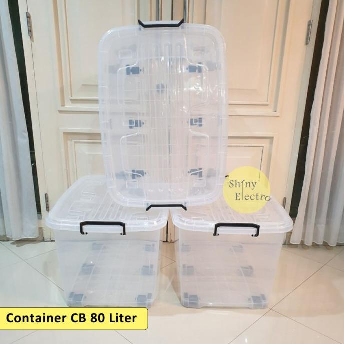 Jual Container EZY CB 80 Liter Bening - Storage Box Tempat Penyimpanan ...