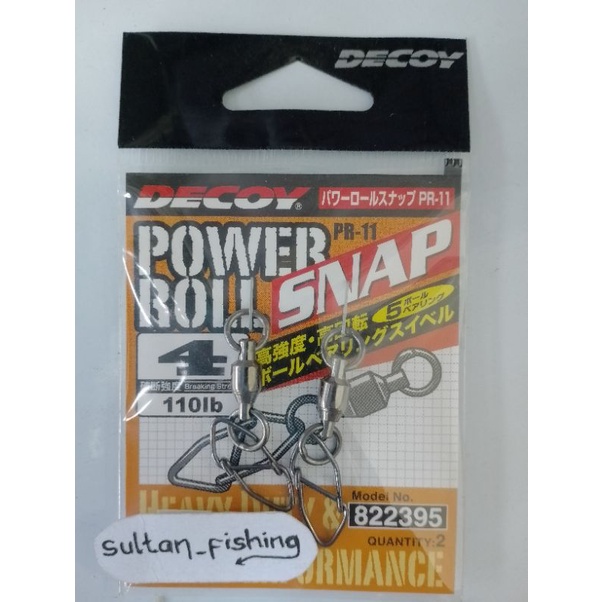 Jual Peniti Pancing DECOY POWER ROLL SNAP PR-11 | peniti metal jig ...