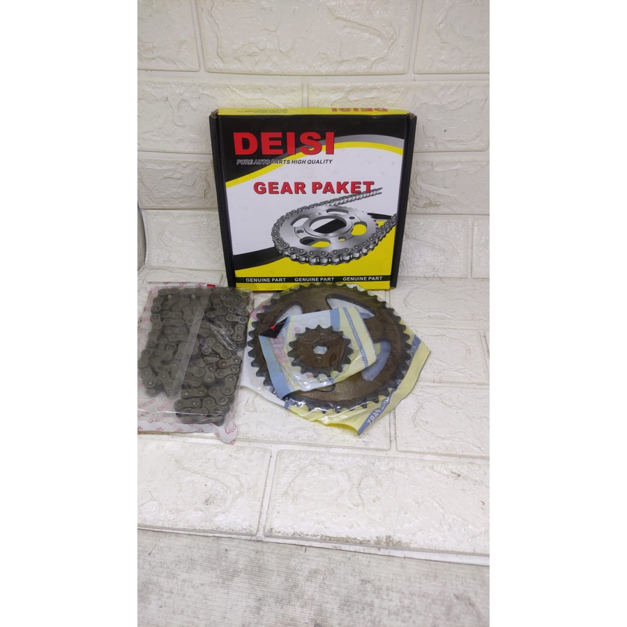 Jual GEAR SET/CHAIN KIT SUPRA X 100 OLD/SUPRA FIT 100 OLD 428H 15-40T ...