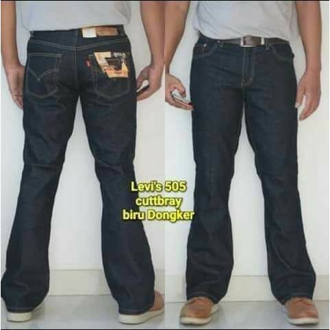 Jual Celana Jeans Cutbray Pria Dewasa Bahan Non Street Tidak Meral ...