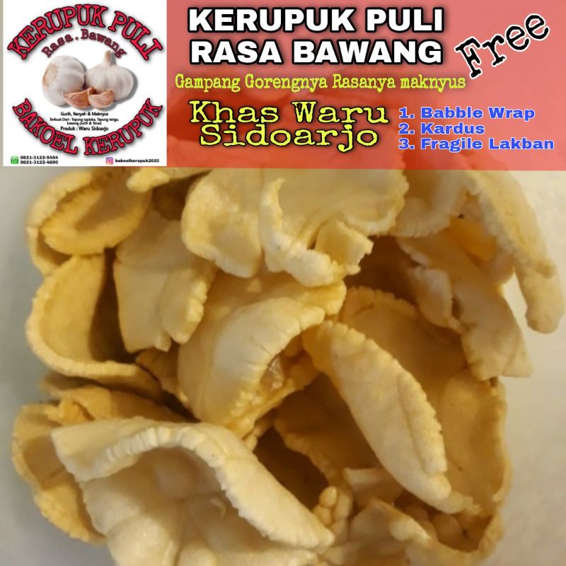 Jual Kemasan 1kg Kerupuk puli rasa bawang mentah | Shopee Indonesia