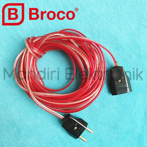 Jual Kabel Sambungan Listrik Broco 3 5 10 15 20 Meter Kabel Transparan ...