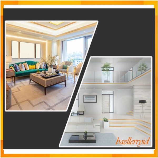 Jual 1 ROLL STIKER KERAMIK BORDER LIS GRANIT WARNA GOLD WALLBORDER ...