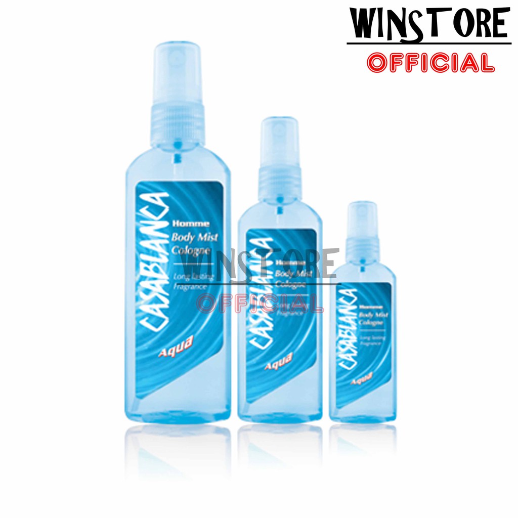 Jual CASABLANCA BODY MIST COLOGNE EDITION - AQUA 100% ORIGINAL PRODUCT ...