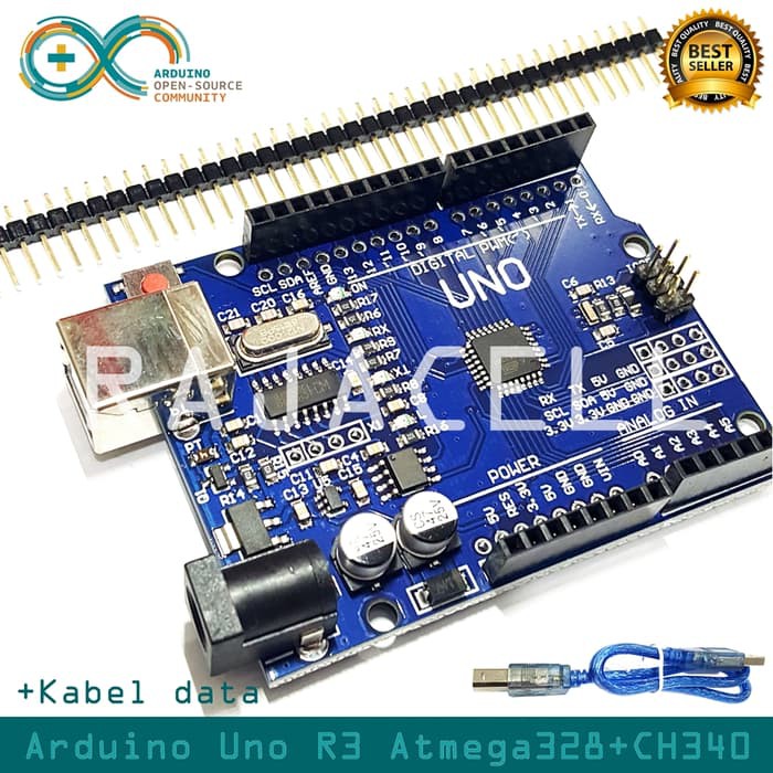 Jual Tool & Kit - Elektronik Arduino Uno R3 Atmega328 16Mhz Ch340 + Kabel Data - Kabel Saja ...