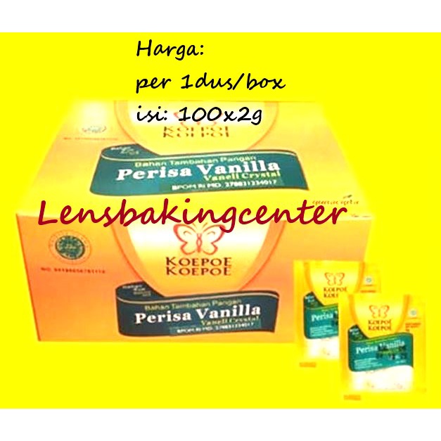 Jual Perisa Vanilla 100x2gr | Vaneli Crystal | Perisa Vanilla Sachet ...