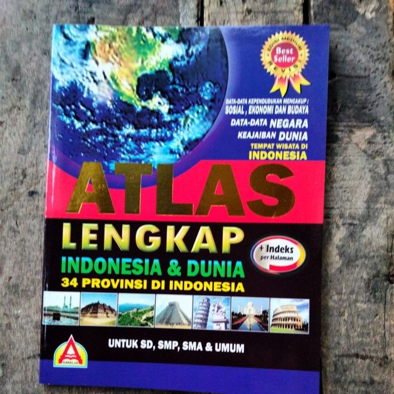 Jual atlas lengkap Indonesia dan dunia 34 provinsi di Indonesia ...