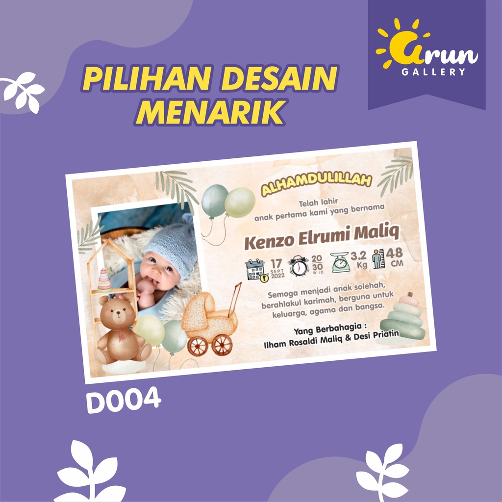 Jual BANNER BAYI / NEW BORN / SPANDUK NAMA ANAK / BABY NEW BORN ...