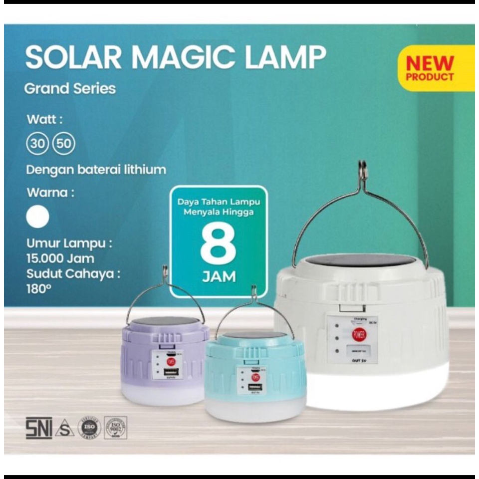 Jual LAMPU EMERGENCY MAGIC SOLAR CELL / LAMPU SOLAR CELL / LAMPU CHARGE MATAHARI / LAMPU KEMPING ...