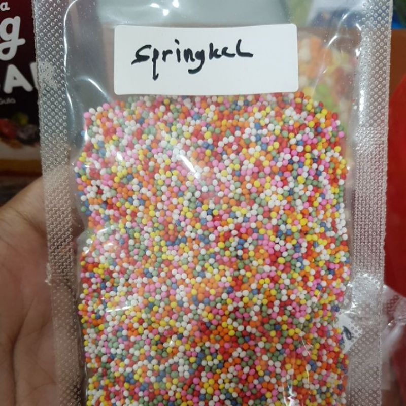 Jual sprinkle springkel warna-warni repack 100gr | Shopee Indonesia