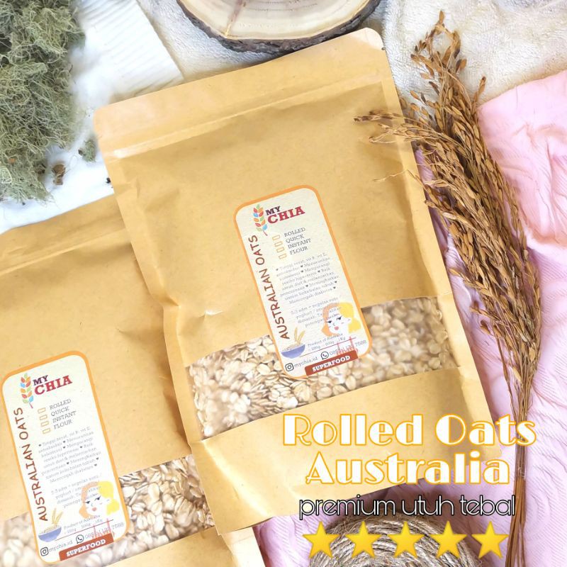 Jual Rolled Oat Australia 500g utuh premium oats | Shopee Indonesia