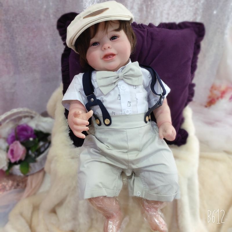 Jual Boneka Reborn Bayi Realistis Jumbo 60 cm super lucu Premium ...