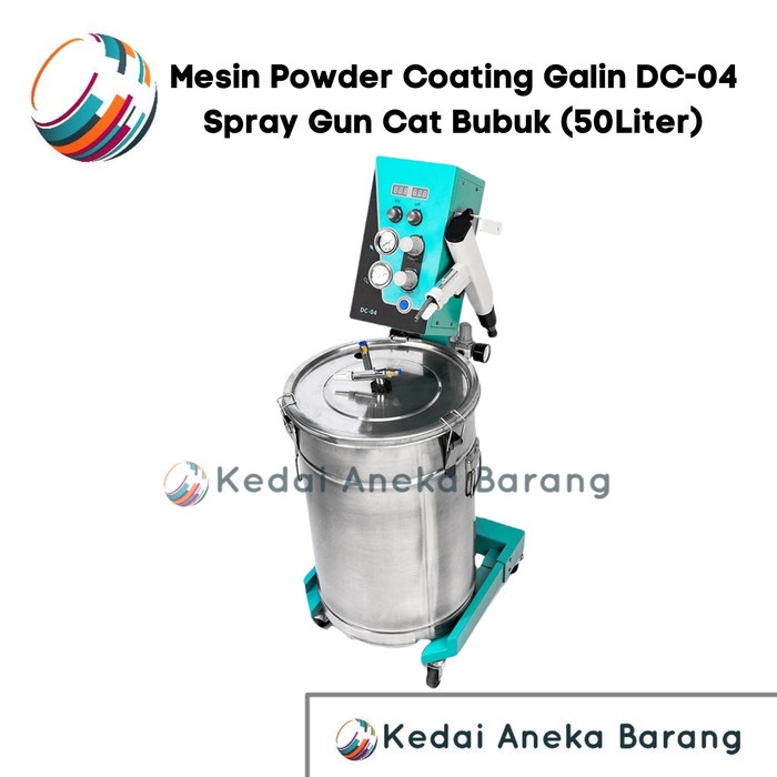 Jual Mesin Powder Coating Electrostatic Spray Gun Machine Galin DC-04 DC04 50L 50 Liter Oven ...
