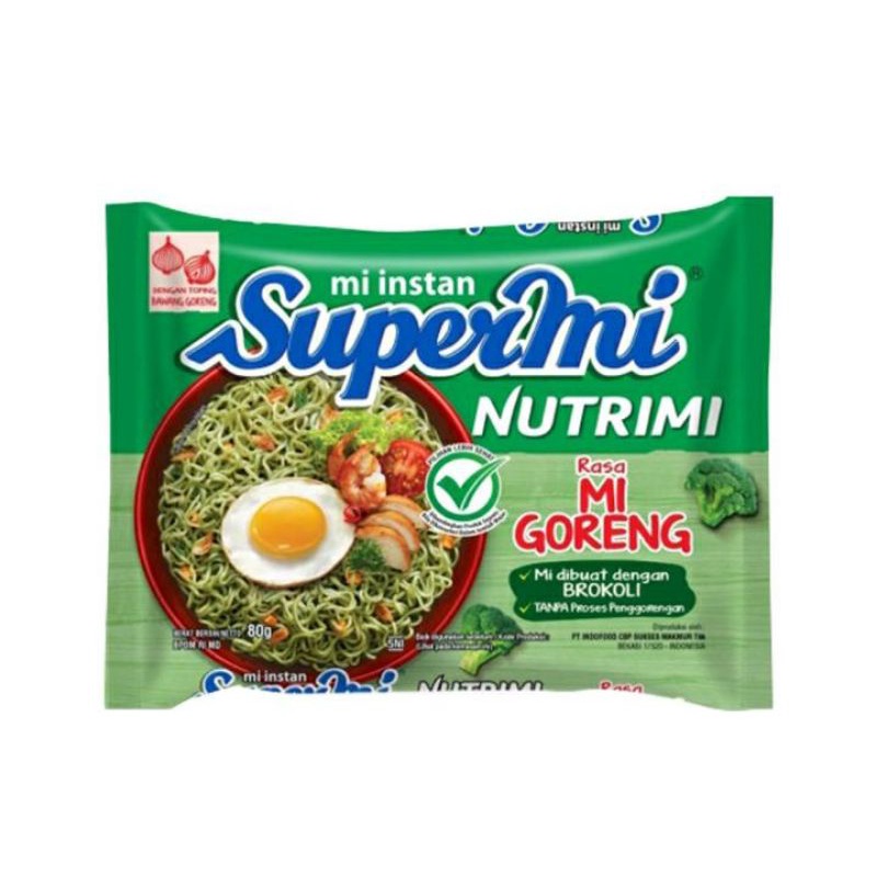 Jual Supermi Nutrimi Mie Instan Rasa Mie Goreng 80 g | Shopee Indonesia
