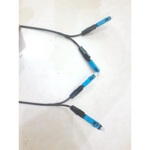 Jual fiber optic dropcore 2 core panjang 500 meter fastconektor upc ...