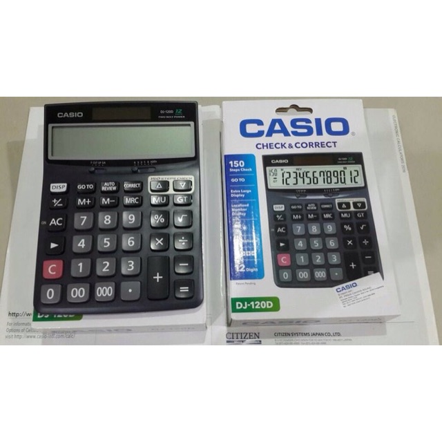 Jual Kalkulator calculator casio dj 120 plus d dj120 plus ori original ...