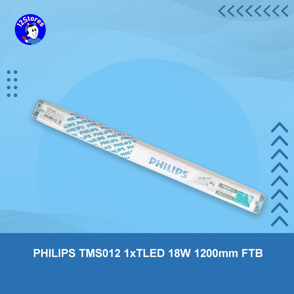 Jual PHILIPS TMS012 1xTLED 18W 1200mm FTB - Rumah Lampu 60cm untuk TL ...