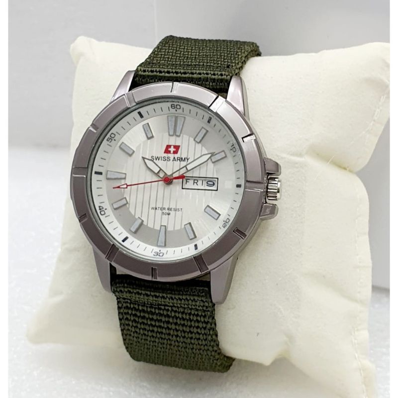 Jual Promo Jam Tangan Pria Strap Tali Kanvas / Jam Tangan Terlaris ...