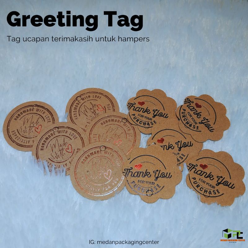 Jual Hang Tag / Greeting card / kartu ucapan hiasan parcel dan hampers ...