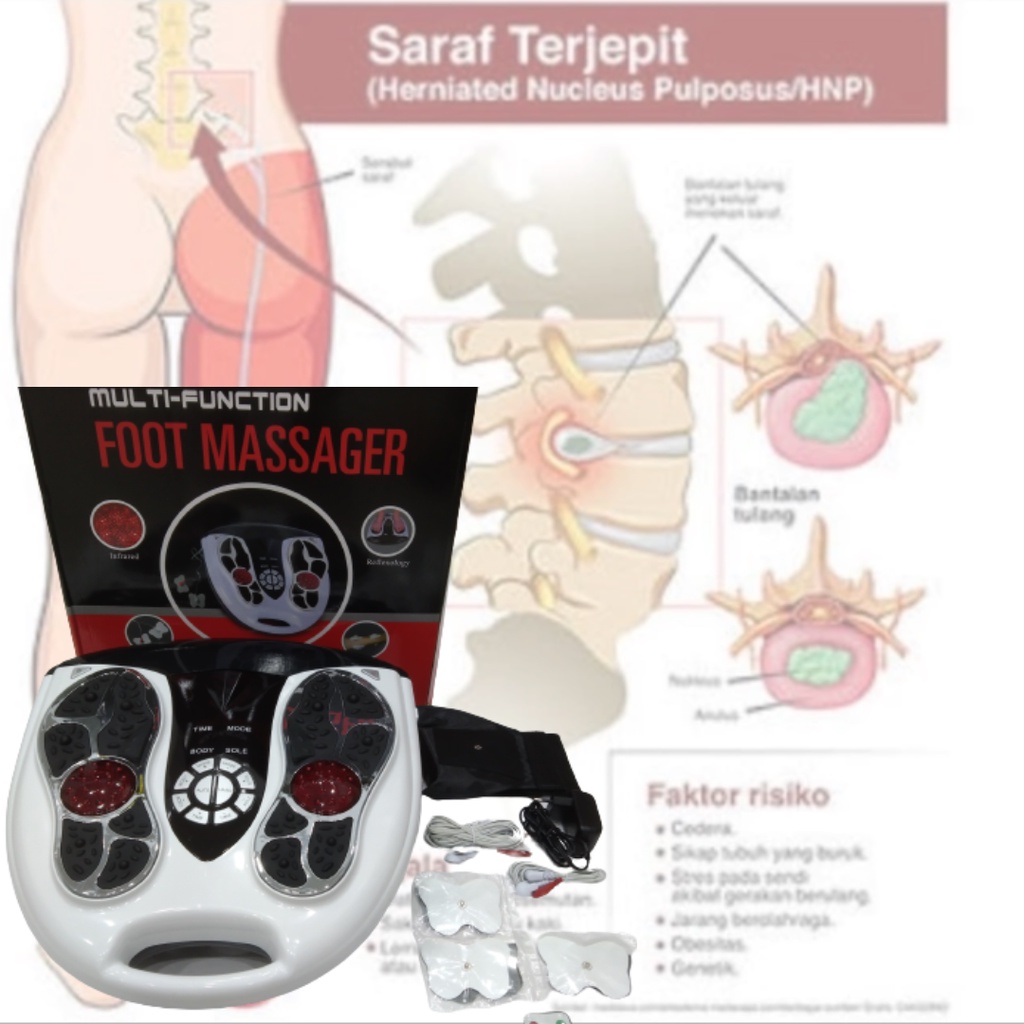 Jual ALAT TERAPI SARAF Kaki Akupuntur Electromagnetic Foot Massager/TERAPI SARAF KEJEPIT ...