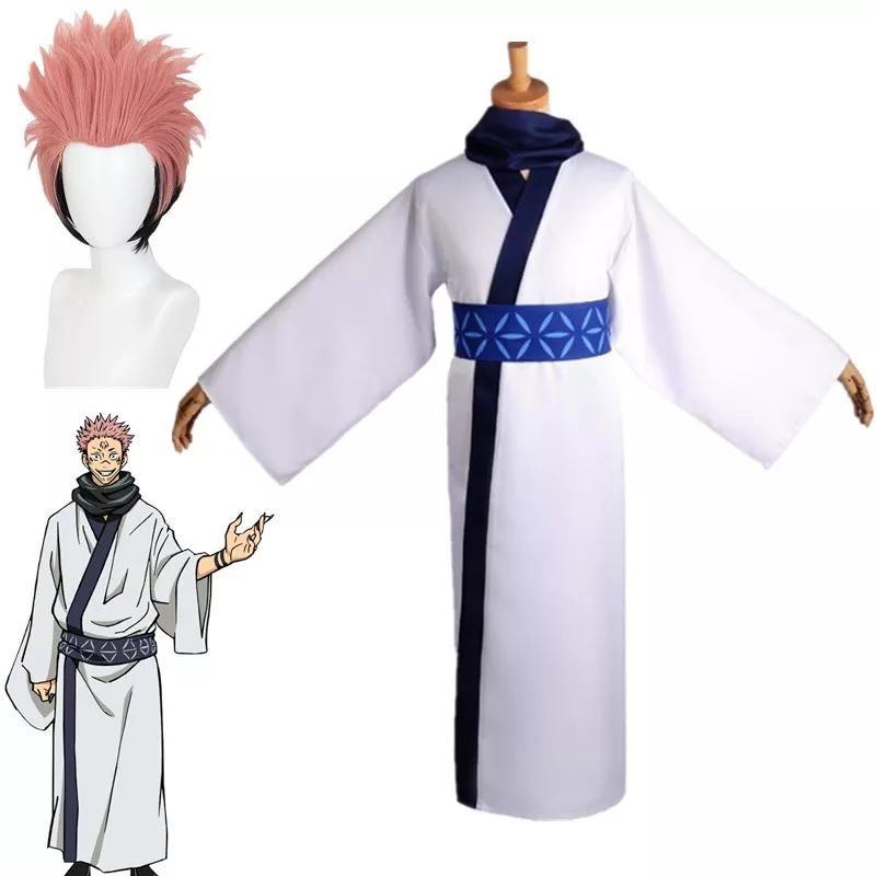 Jual Kimono Haori kostum Cosplay Jujutsu Kaisen Ryomen Sukuna Yuji Gojo ...