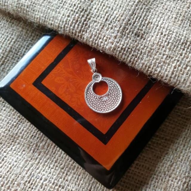 Jual Liontin Lingkaran Silver 925 / Liontin Silver / Silver Pendant ...
