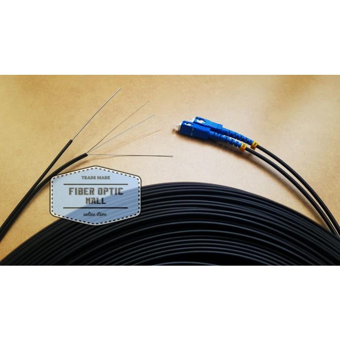 Jual Kabel Precon 2 Core 50 Meter Dropcore Fo Fiber Optik Siap Pakai ...