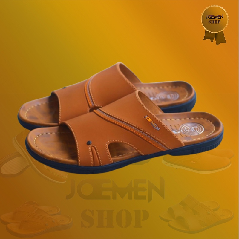 Jual Sendal Sandal Bapak Bapak Kondangan Kulit Pria Casual Kekinian ...