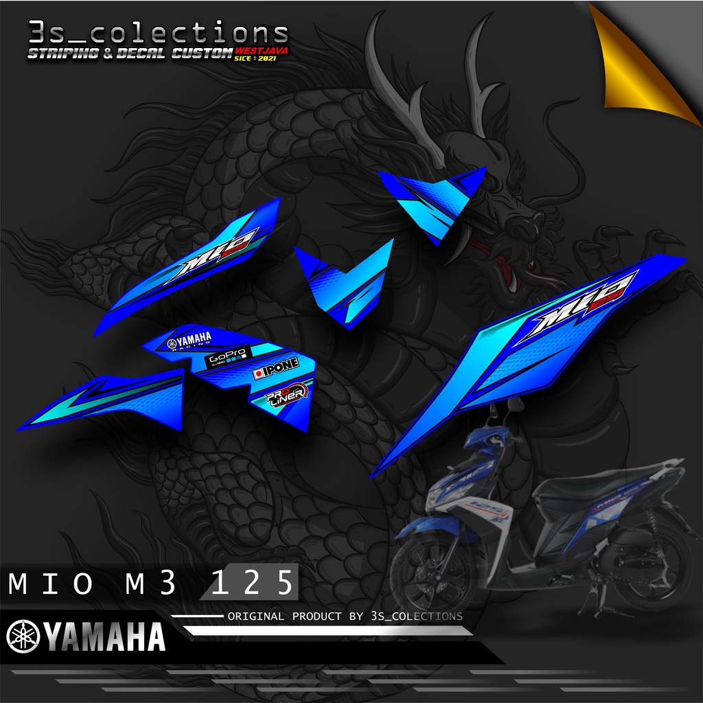 Jual sticker striping steriping Mio M3 Mio Z Mio 125 lis pollet variasi ...