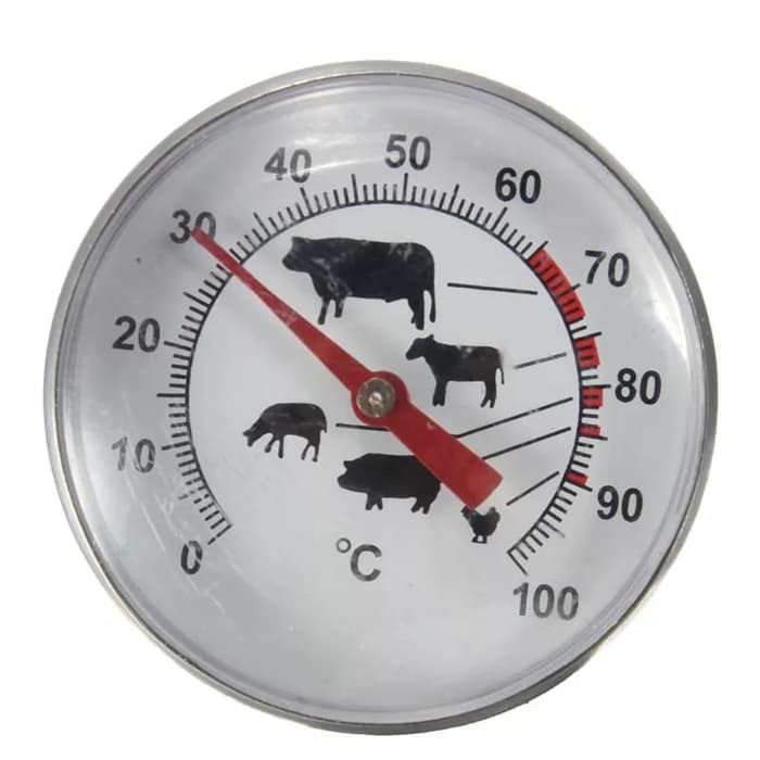 Jual termometer daging steak BBQ grill panggang-analog thermometer ...