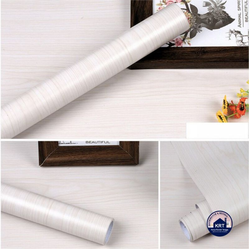 Jual Stiker Lemari Putih Doff/Stiker Vinyl/Stiker Meja/Stiker Serat ...