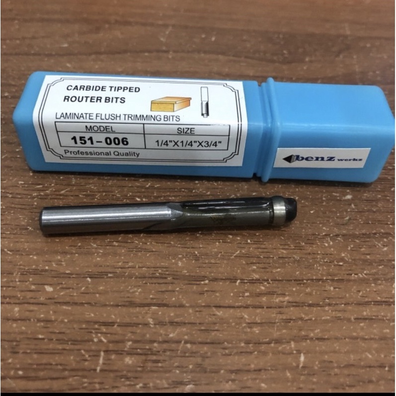 Jual Benz 151 - 006 mata router cuci hpl kayu 1/4 x 6mm laminate flush ...