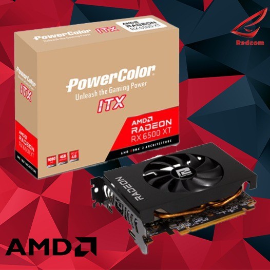 Jual POWERCOLOR AMD RADEON RX 6500 XT / RX 6500XT ITX 4GB GDDR6 ...