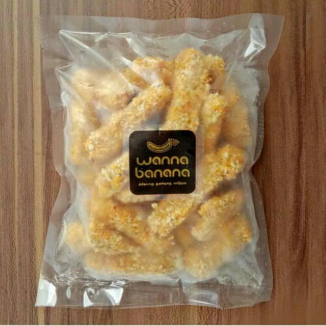 Jual Nugget Pisang Beku dalam Kemasan Higienis. Berat bersih tanpa ...