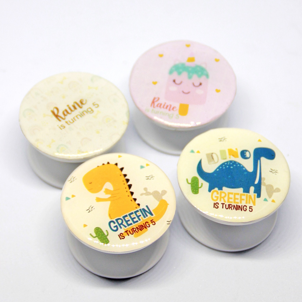 Jual Souvenir Ultah Popsocket Resin Custom Phone Grip Character ...