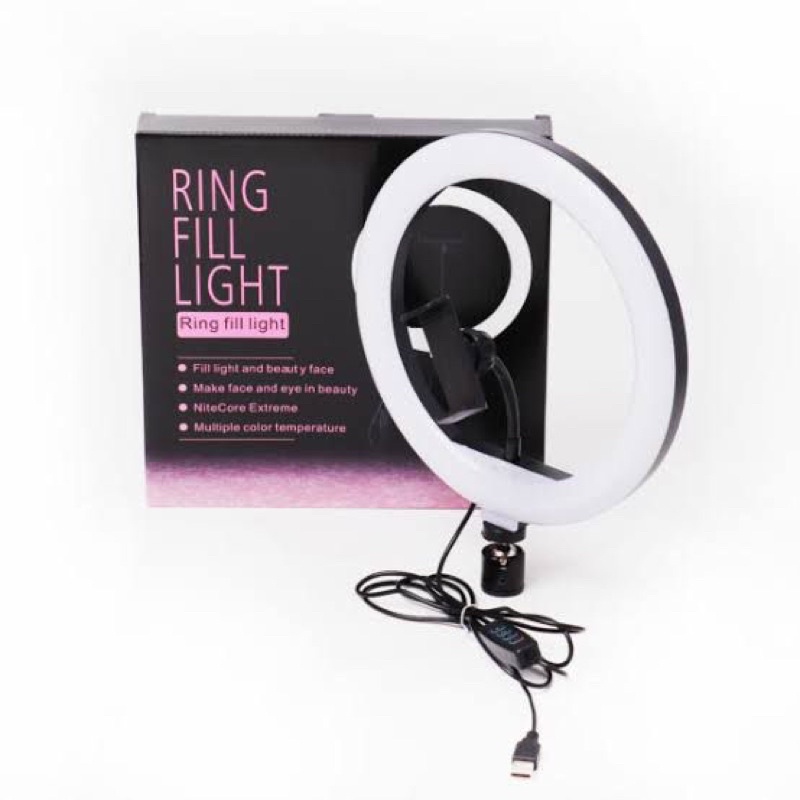 Jual LAMPU LED RING LIGHT UKURAN 26CM/33CmUNTUK SELFIE LAMPU TIK TOK ...