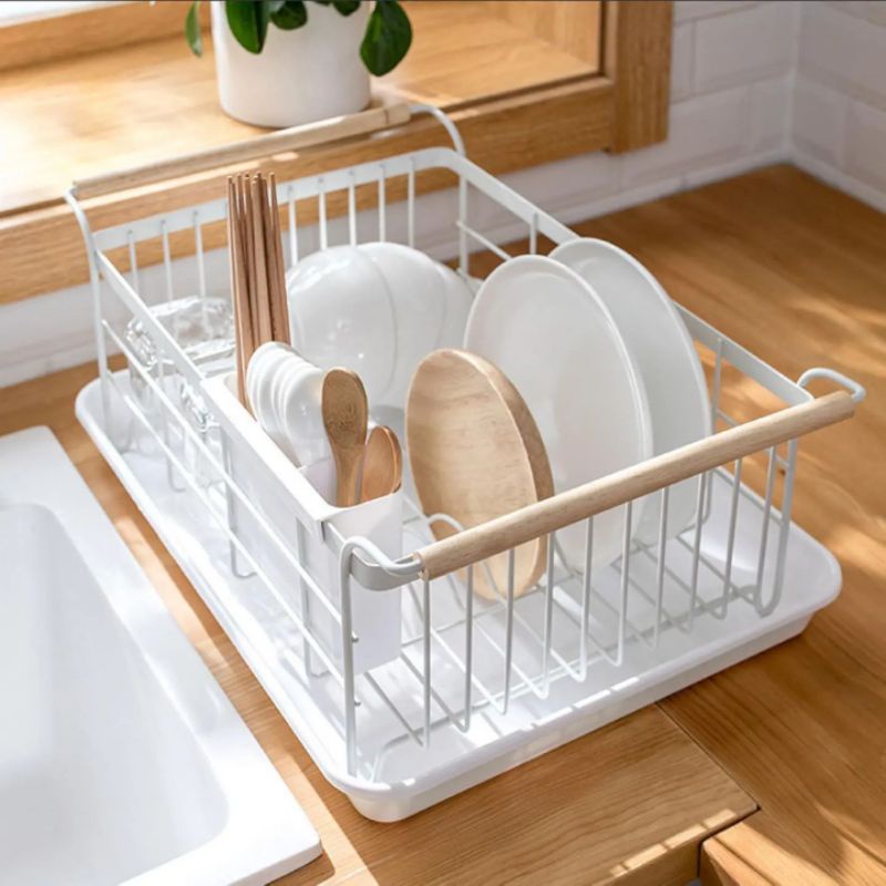 Jual {READY STOCK} Drain Stand Tray /Peniris Piring /Rak Piring Gagang ...