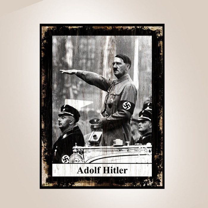 Jual Adolf Hitler Poster Kayu Pajangan Dekorasi Dinding Wall Decor ...