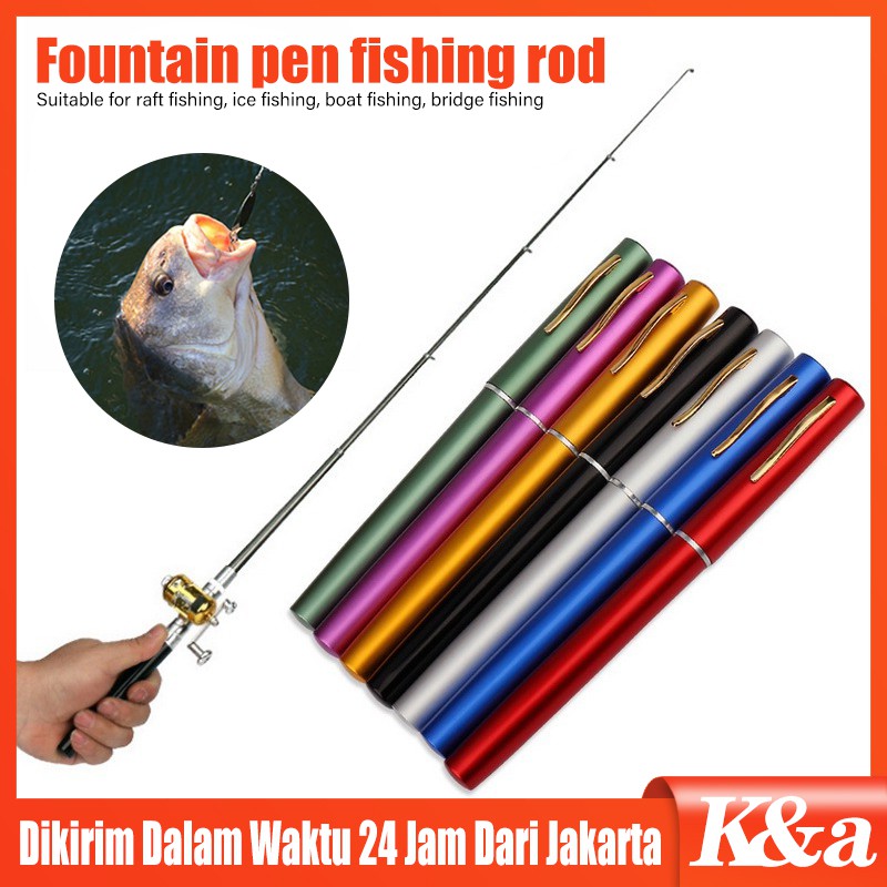 Jual 【Barang Tersedia】Joran Kail Alat Pancing Pulpen Mini Fishing Rod ...