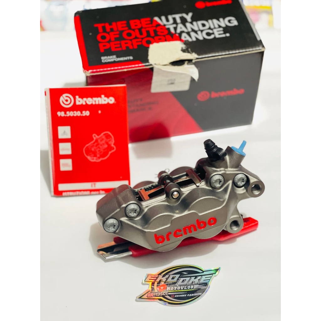 Jual Kaliper brembo 4p original 4 piston ori master brake rem kanan universal | Shopee Indonesia