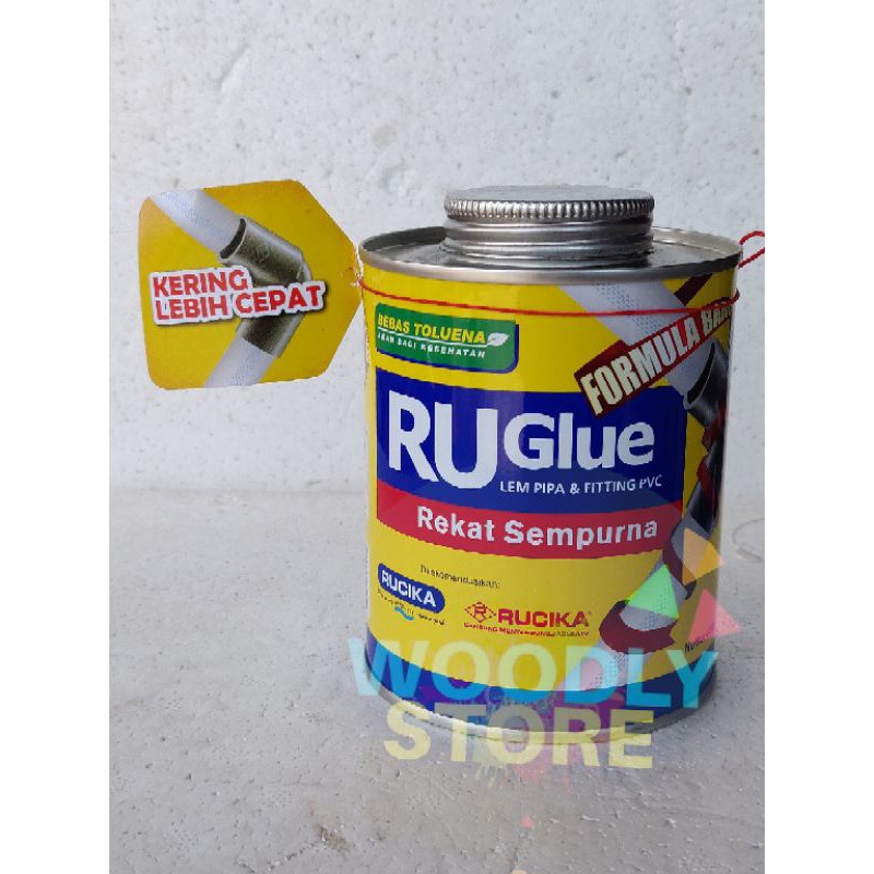 Jual RU GLUE BY RUCIKA LEM PIPA DAN FITTING PVC LEM PARALON 400gr ...