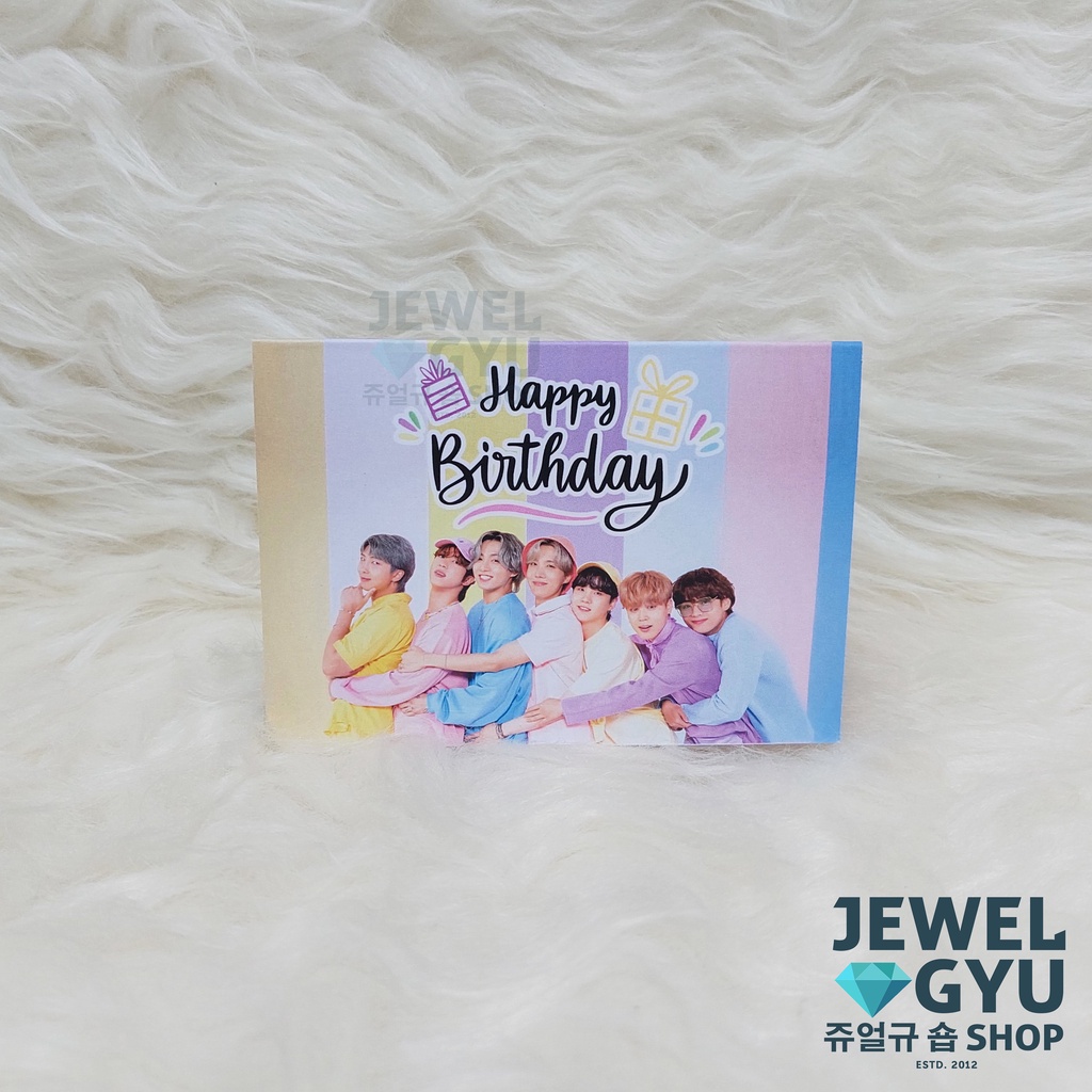 Jual BTS Birthday Card Ver.3 | Kartu Ucapan Ulang Tahun Versi 3 KPOP ...
