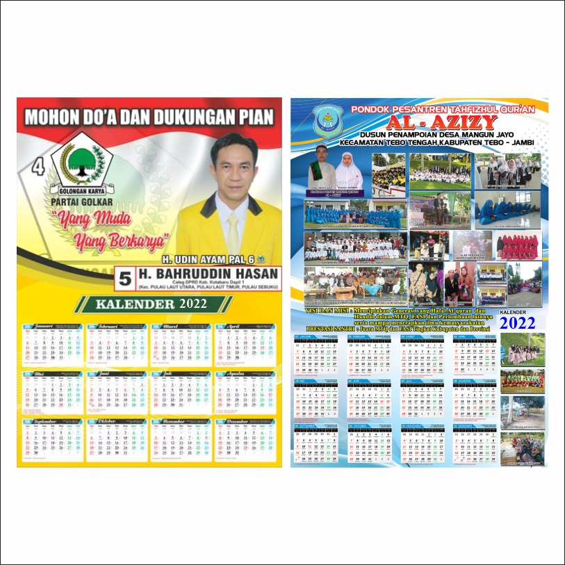 Jual KALENDER PARTAI / KALENDER PESANTREN 2022 | Shopee Indonesia