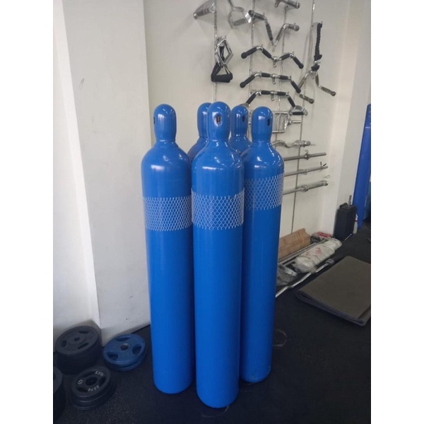 Jual tabung oksigen 6m3 oxygen baru isi REsmi tanpa regulator troli 1m3 ...