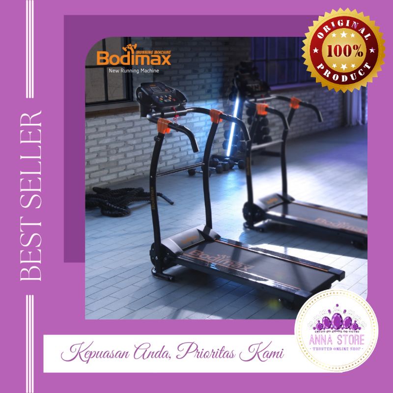 Jual ORIGINAL‼️bodimax new running machine/treadmill/alat olahraga ...