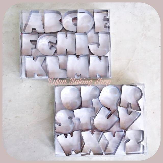 Jual Cetakan cutter puding donat huruf alfabet | Shopee Indonesia