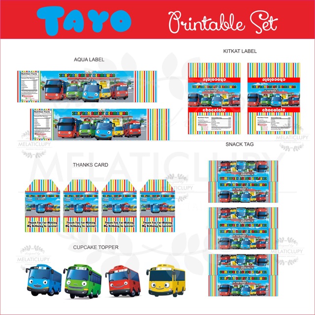 Jual Tayo label ultah 100rb | Shopee Indonesia