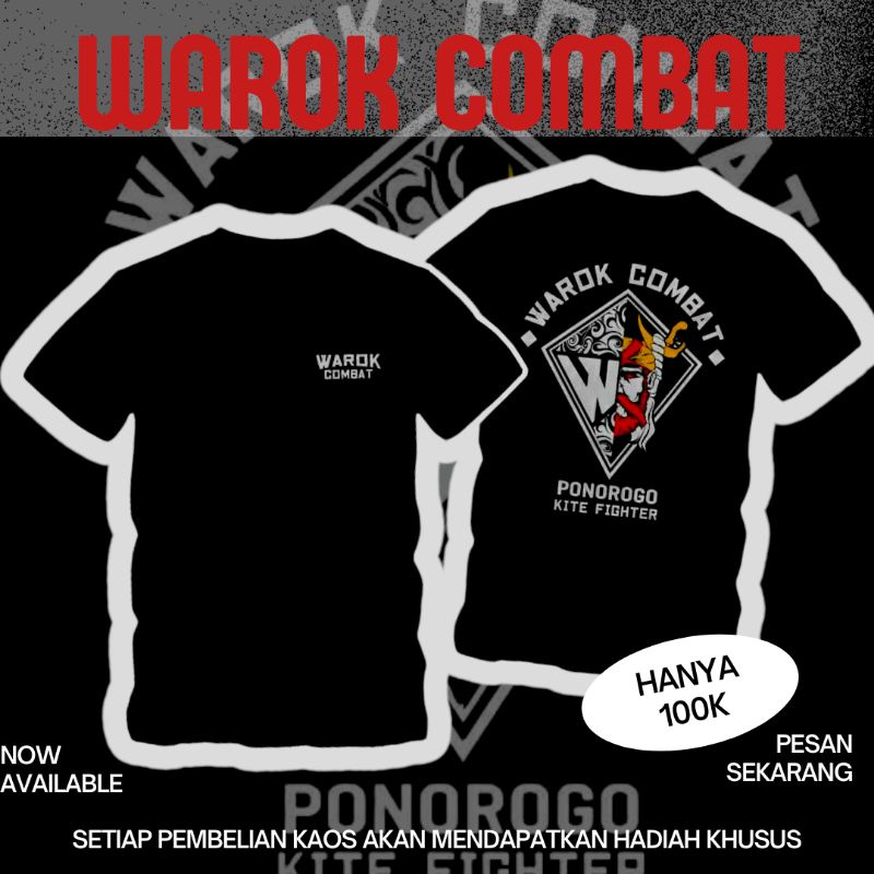 Jual Kaos Layangan WAROK COMBAT V1 | Shopee Indonesia
