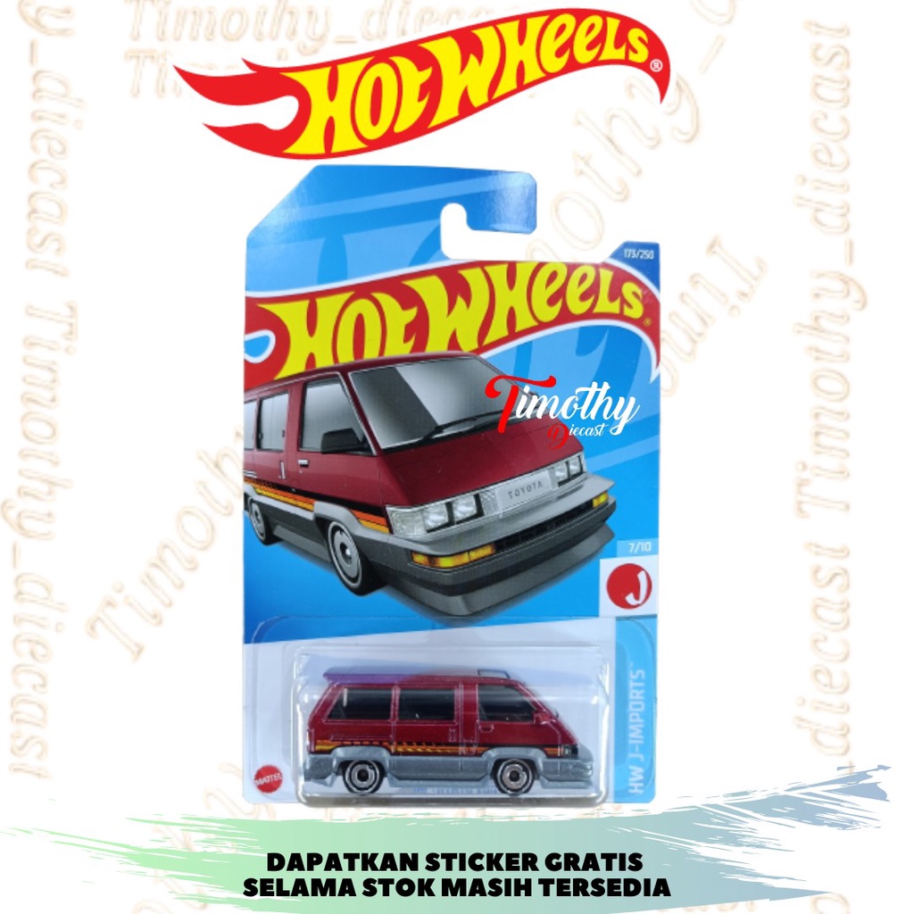 Jual Hot Wheels 1986 Toyota Van Angkot Merah HW J Imports Timothy ...